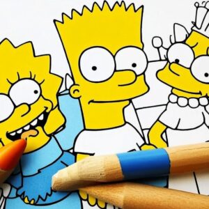 Simpsons Coloring Pages : Color Your Favorite Springfield Characters ...
